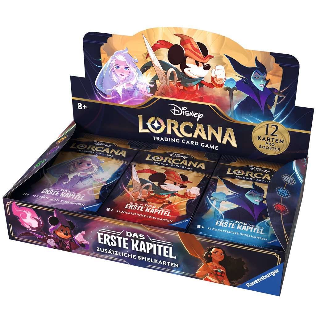 Disney Lorcana: Das Erste Kapitel - Display mit 24 Booster Packs (Deu ...