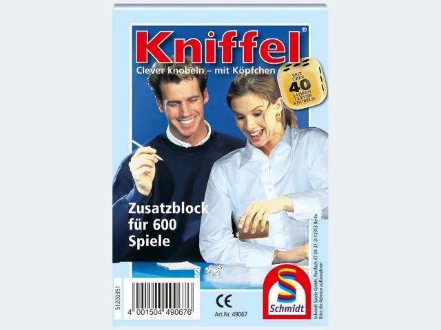 Kniffelblock 100 Blatt für 600 Kniffel-Partien | Spielebude Bocholt, 3,49